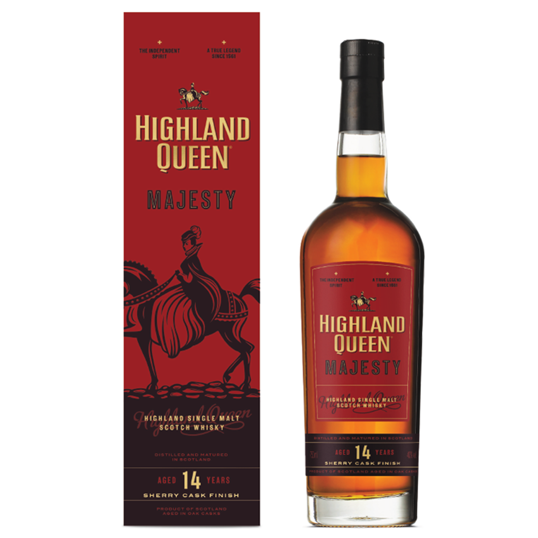 Highland Queen Majesty Single Malt Scotch Whisky 14 Year Old (700 ml ...